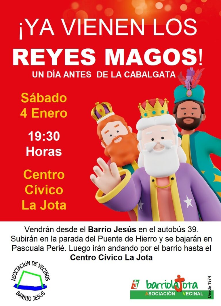 Recepción de los Reyes Magos 2025 en el Barrio Jesús - avvbarriojesus